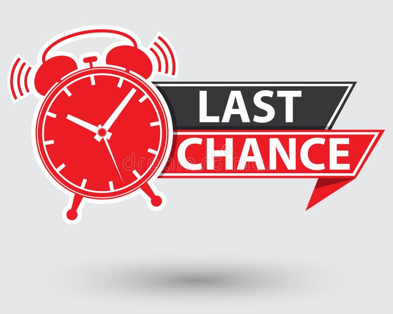 Last Chance Banner Sale. Sale Promo Banner. Clock with Alarm for ...
