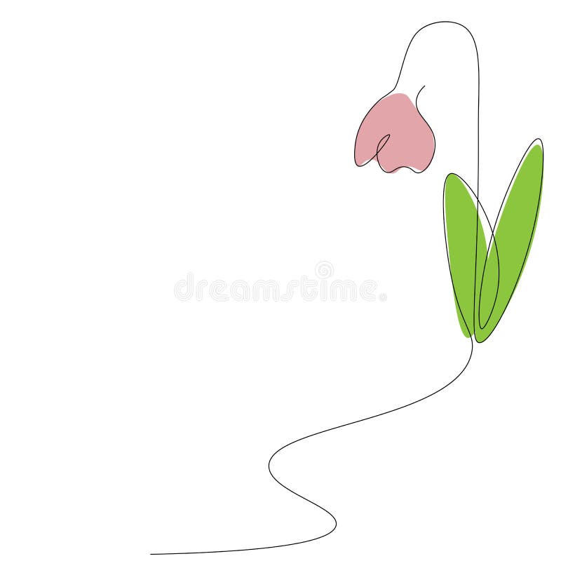 Pink Spring Flower Bloom, Vector Illustration Stock Vector ...