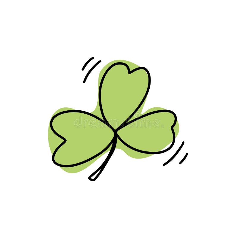 Two Color Clover Vector Icon from Success Concept. Isolated Blue Clover ...