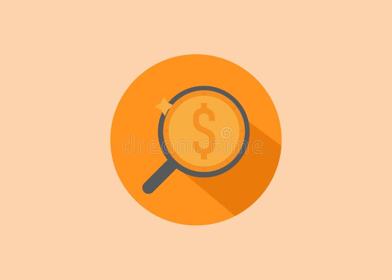 Search Money Vector Icon. Perfect for Finance Icon and Design Element ...