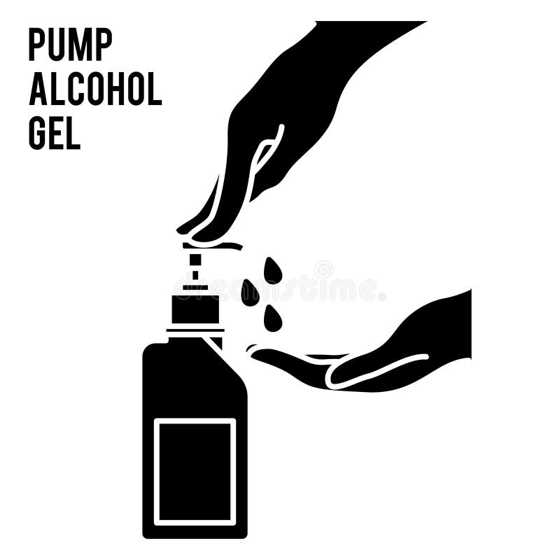 Pump Alcohol Gel Hand Sanitizer Alcohol-based Hand Rub. Rubbing Alcohol ...