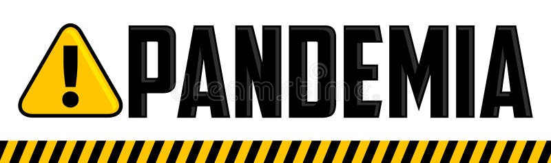 Pandemia, Pandemic Spanish Text Vector Design. Stock Vector ...