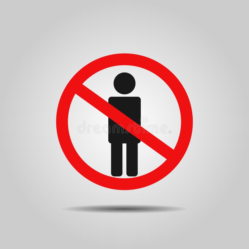 Do Not Enter No Entry Signs Over White Vector Eps Stock Vector ...