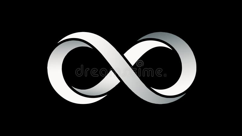 Infinity Logo 3D Geometric Symbol, Optical Illusion Shape , Overlapping ...