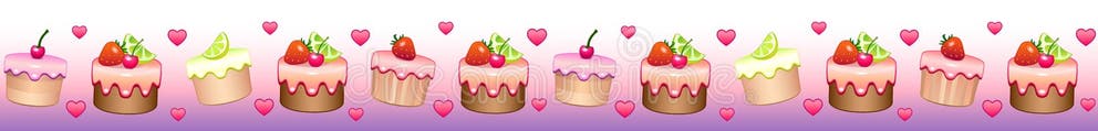Strawberry Border Divider Stock Illustrations – 41 Strawberry Border ...