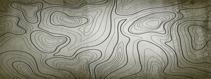 Abstract Topographic Map Background With Height Lines. Stock ...
