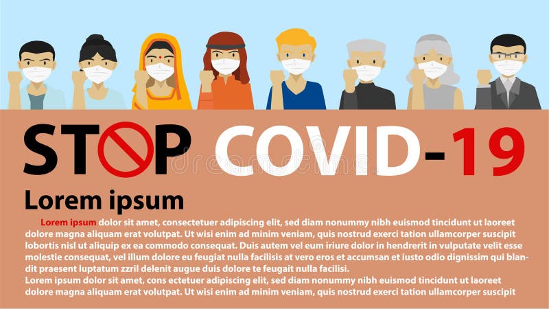 Campaign To Prevent Infection of Covid. Stock Vector - Illustration of ...