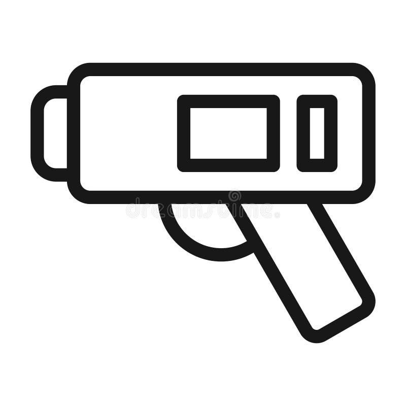 Temperature Scanner Machine Icon for Stock Illustration - Illustration ...