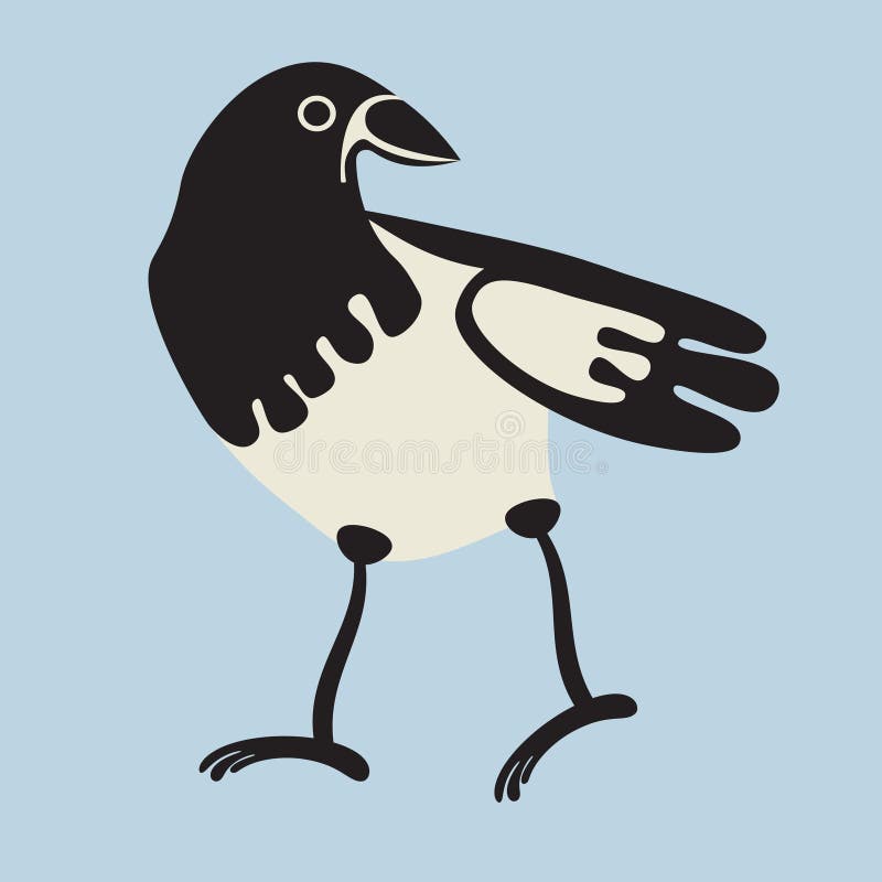 Magpie Character Stock Illustrations – 381 Magpie Character Stock ...
