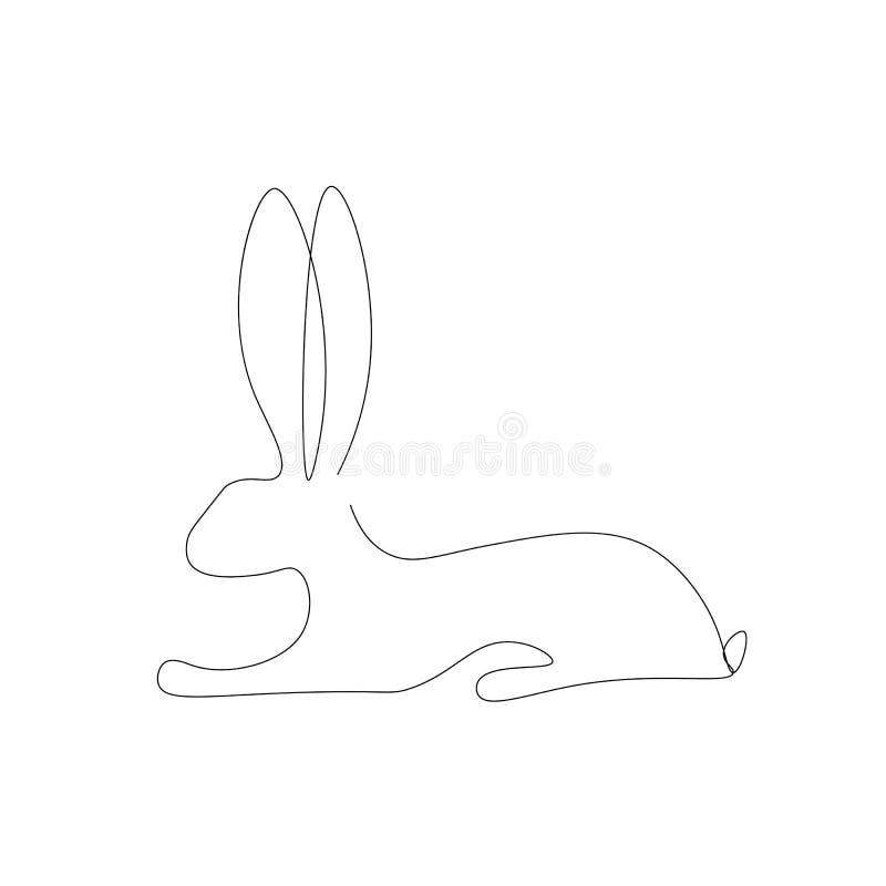 Rabbit Line Drawing Stock Illustrations – 27,958 Rabbit Line Drawing ...