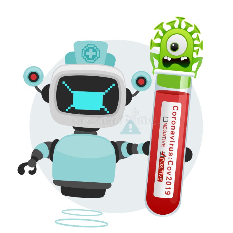 Vector Covid-19 Test Tube with Positive Result Stock Vector ...