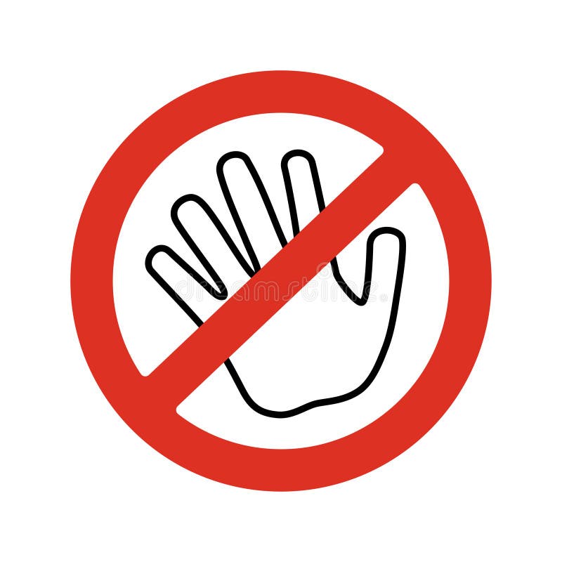 Do Not Touch Hand Stock Illustrations – 1,434 Do Not Touch Hand Stock ...