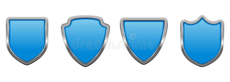 Protection, Shield Icon Vector Isolated on White Background Stock ...