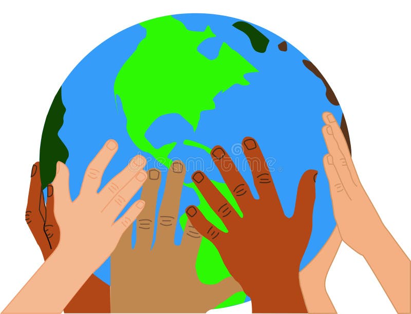 People Holding Hands Earth Stock Illustrations – 3,621 People Holding ...