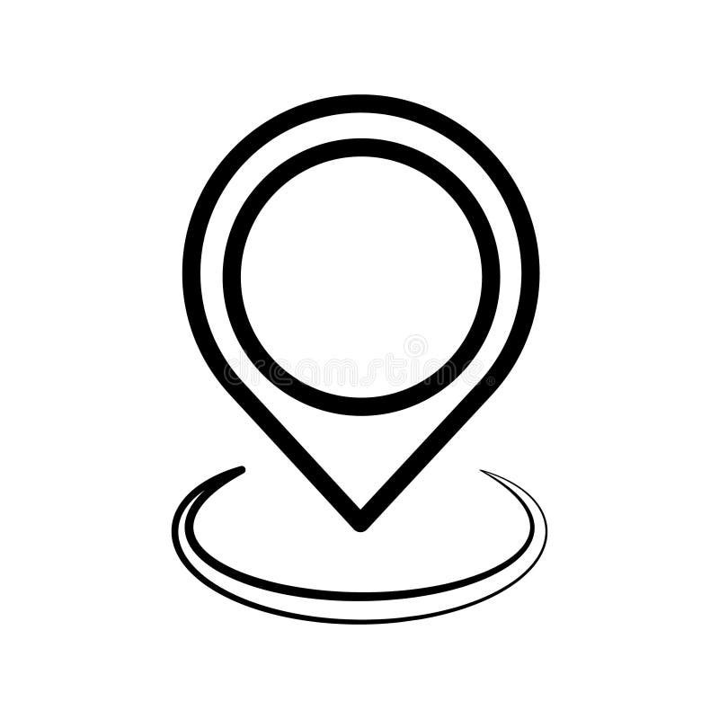 Pin Map Place Location Icon , Pin Map Symbol. Vector Illustration. EPS ...