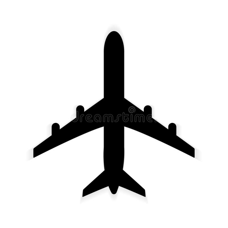 Plane Vector Icon, Airport and Airplane Pictogram Symbol. Vector ...