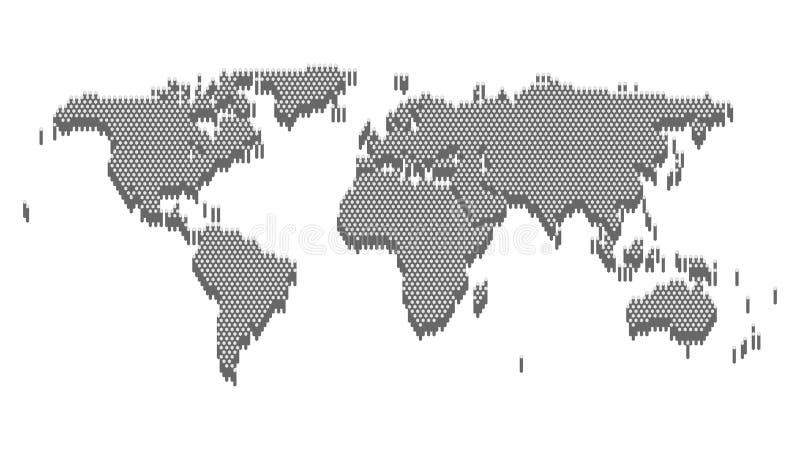 World Map Gray Dots Stock Illustrations – 934 World Map Gray Dots Stock ...