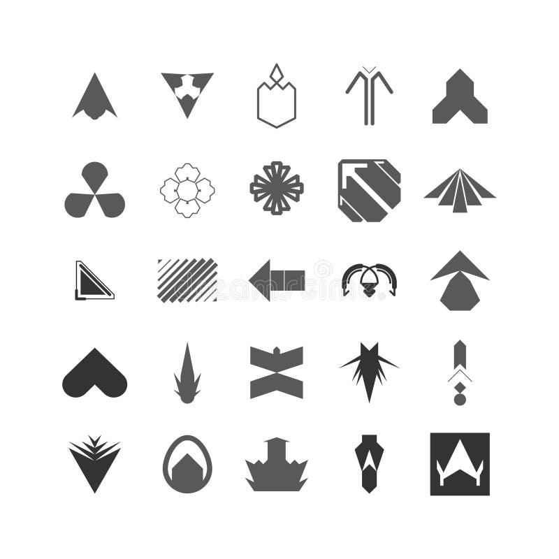 Arrows Set of Grey Icon. Vector Illustration Stock Vector ...