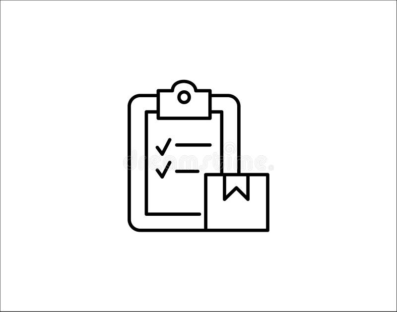 Delivery Report Icon Vector Illustration. Stock Illustration ...