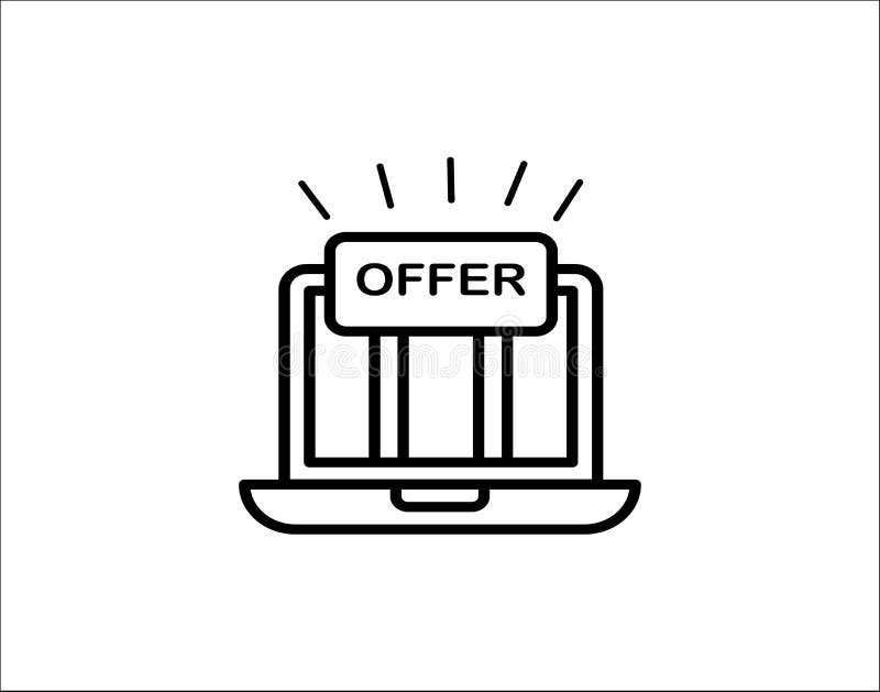 Offer Vector Icon Flat Style Graphical Symbol. Stock Illustration ...
