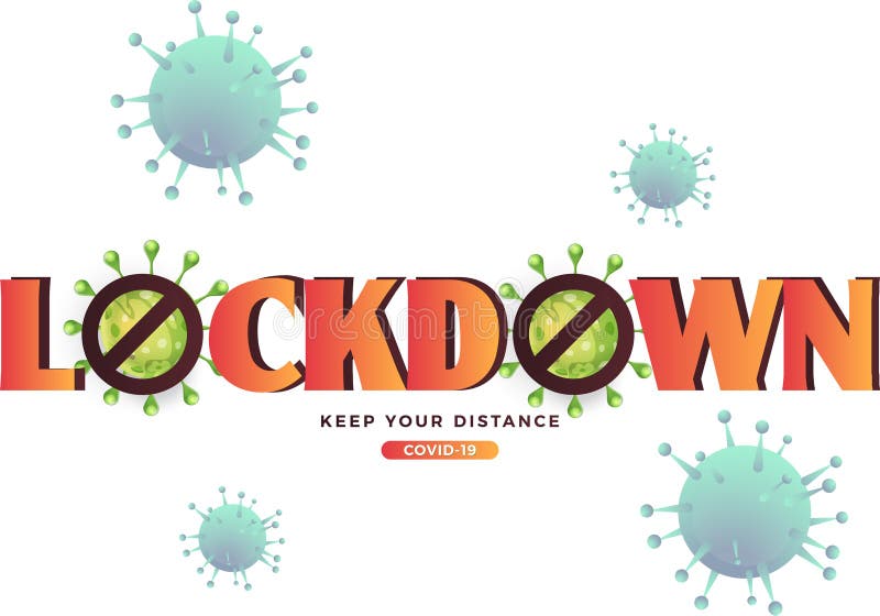 Lockdown City .Novel Coronavirus Covid-19 Vector Background Stock ...