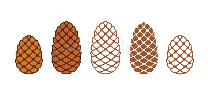 Pine Nut Logo. Isolated Pine Nut on White Background Stock Vector ...