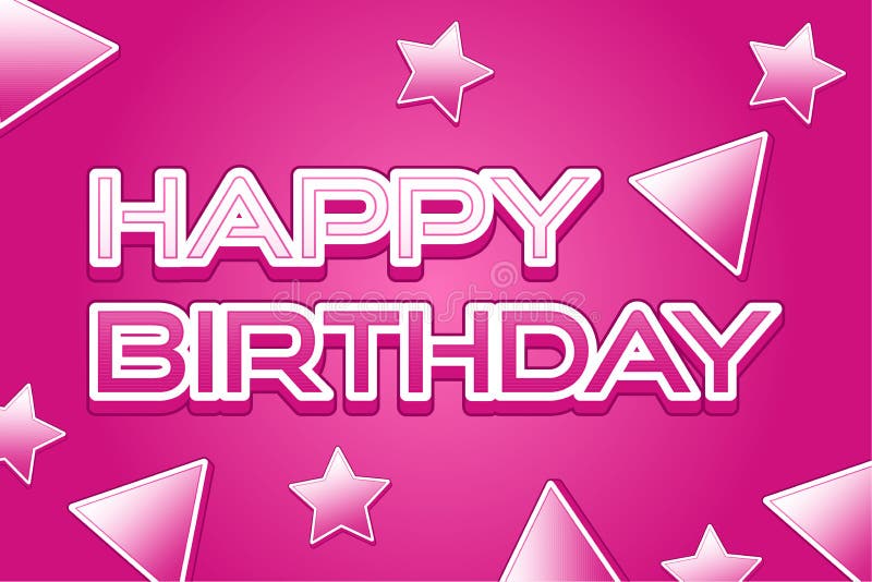 Triangle Shape Happy Birthday Stock Illustrations – 1,009 Triangle ...