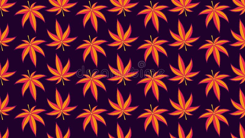 Seamless Pattern with Cannabis Leaves. Cannabis, Sativa, Indica ...