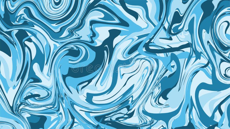 Modern Abstract Background, Blue Liquid. Mix of Blue Shades Stock ...