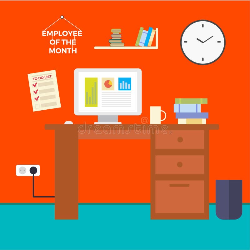 Coworking Office Interior Modern Center Creative Workplace Environment ...