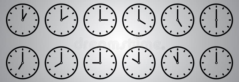 Watch Time Icon Symbol Eps Vector Symbol Stock Vector - Illustration of ...