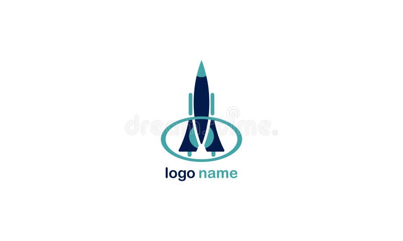 Rockets and Missiles Style Logo Template Stock Vector - Illustration of ...