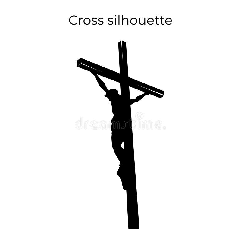 Cross Silhouettes Vector Illustration. Religion Element. Stock Vector ...