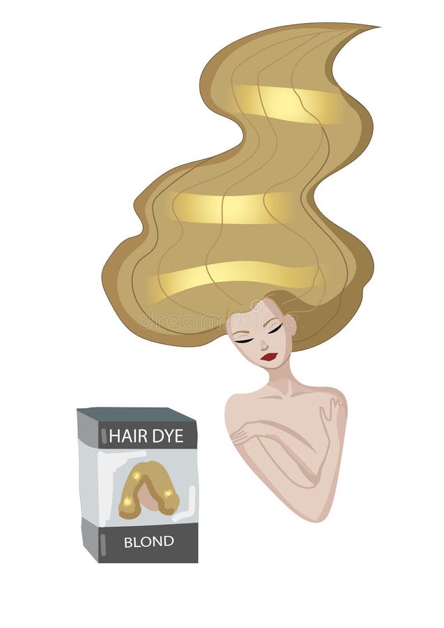 Girl Hair Dye Color Cartoon Stock Illustrations – 110 Girl Hair Dye ...