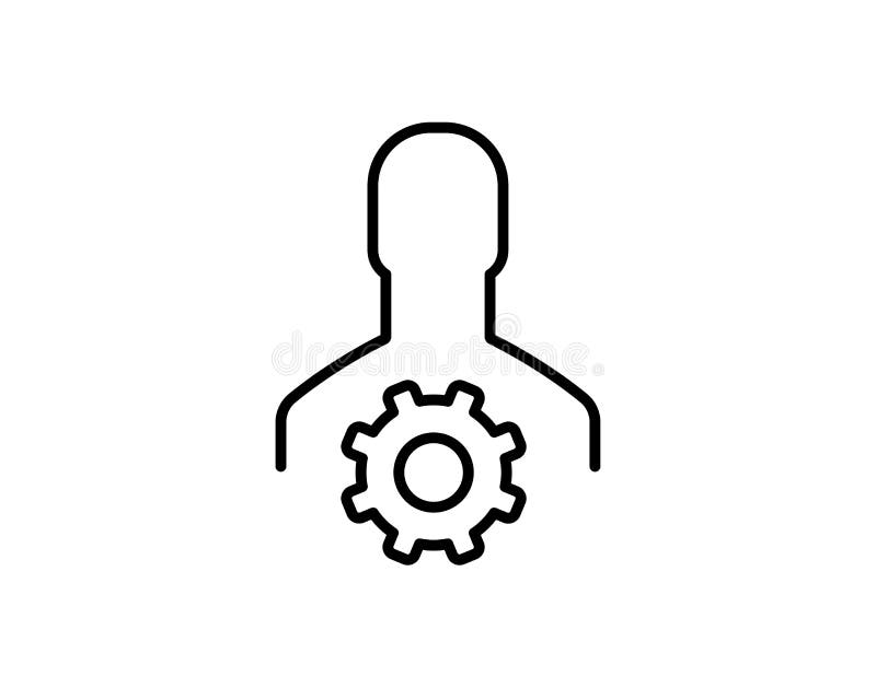 Settings Gear Pixel Perfect White Linear Ui Icon for Dark Theme Stock ...