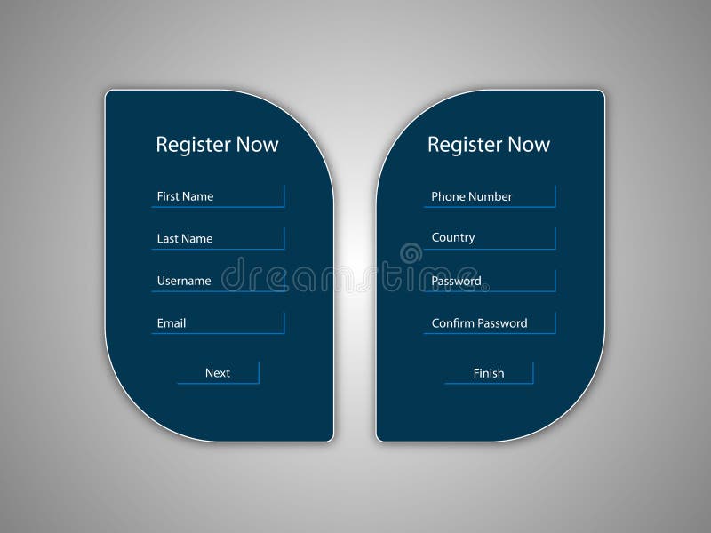 Vector Signup and Sign in Form Page Icon Stock Vector - Illustration of ...