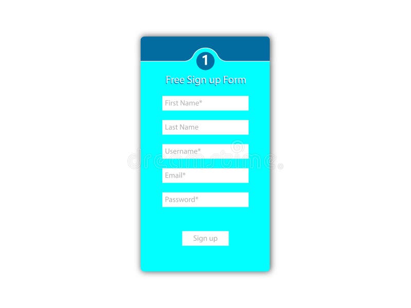 Vector Signup and Sign in Form Page Icon Stock Vector - Illustration of ...