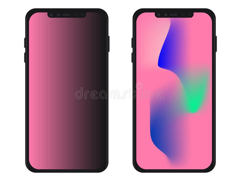 Apple IPhone 11 Smartphone - Vector Flat Design of IPhone Mobile Phone ...