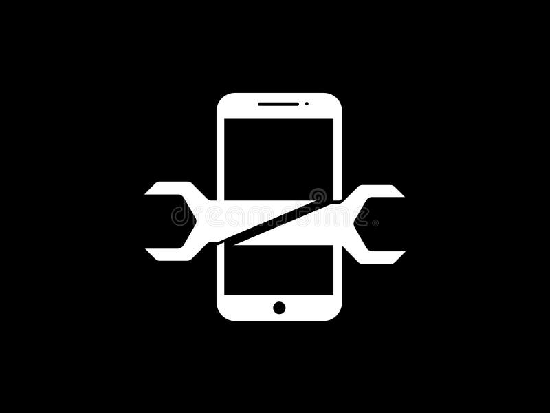 Mobile Repairing Logo Template - Mechanic App with Spanner Stock Vector ...