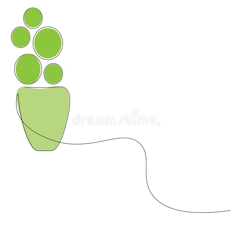 Flower Pot Line Drawing Stock Illustrations – 6,505 Flower Pot Line ...