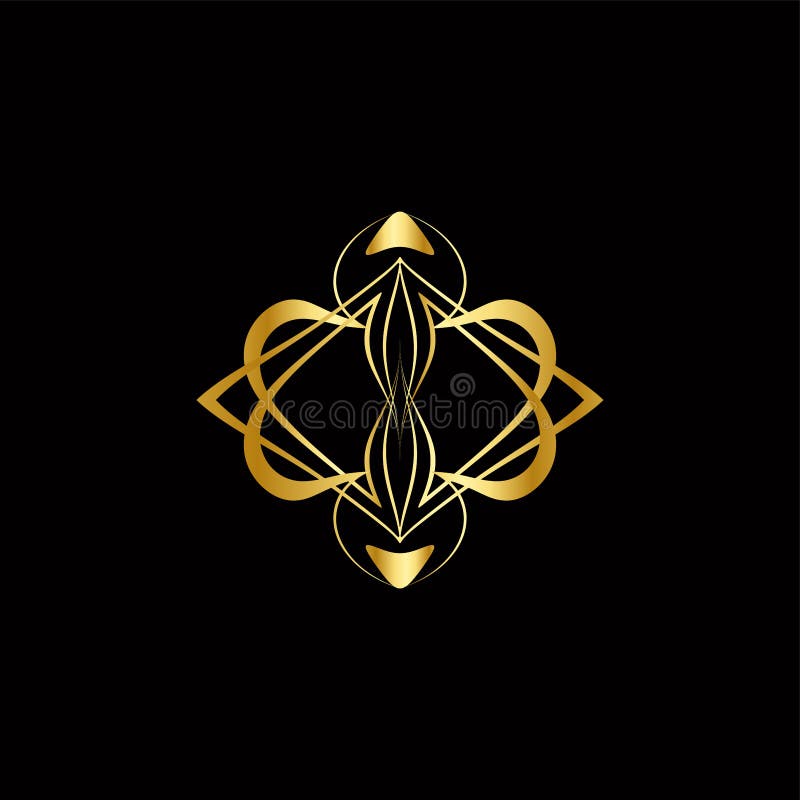 Creative Vector Luxury Logo Design Template. Golden Symbol Stock Vector ...