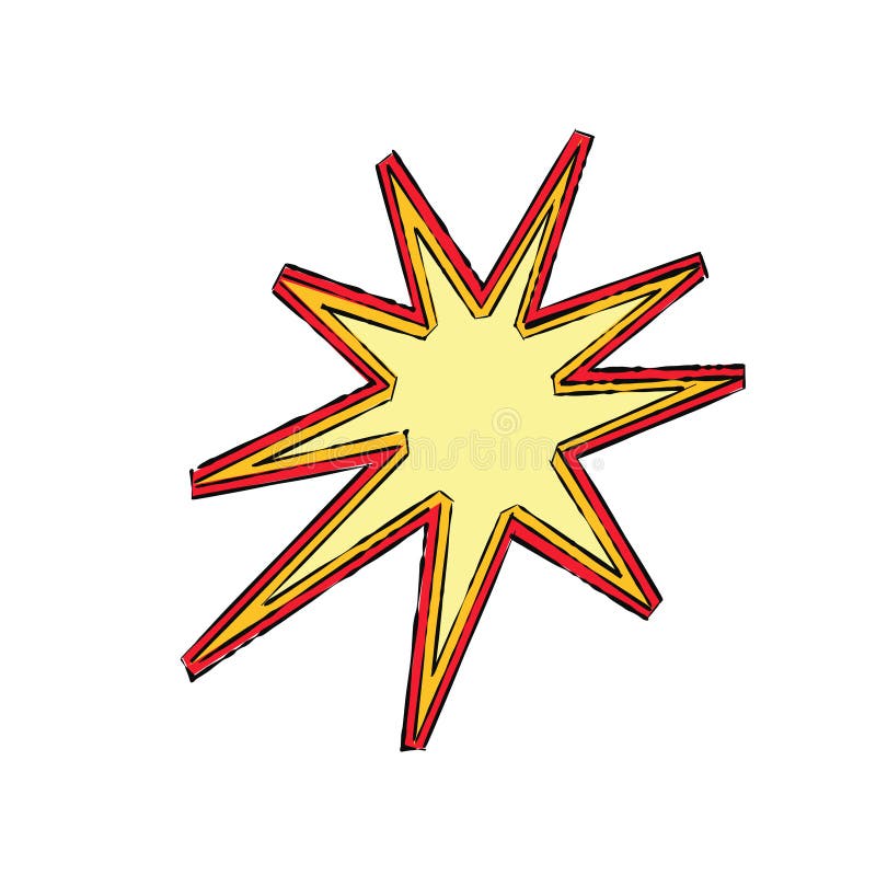 Explosion Icon, Vector Illustration Isolated on White. Stock Vector ...