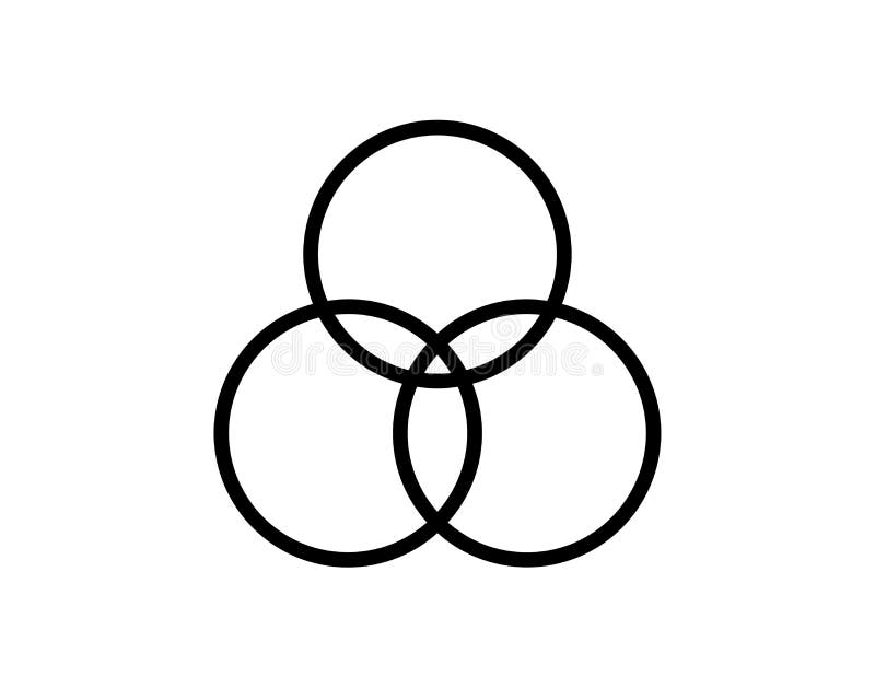 Three Intersecting Circles Stock Illustrations – 50 Three Intersecting ...