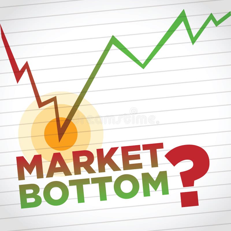 Market Bottom? Graph stock vector. Illustration of concept - 181317798