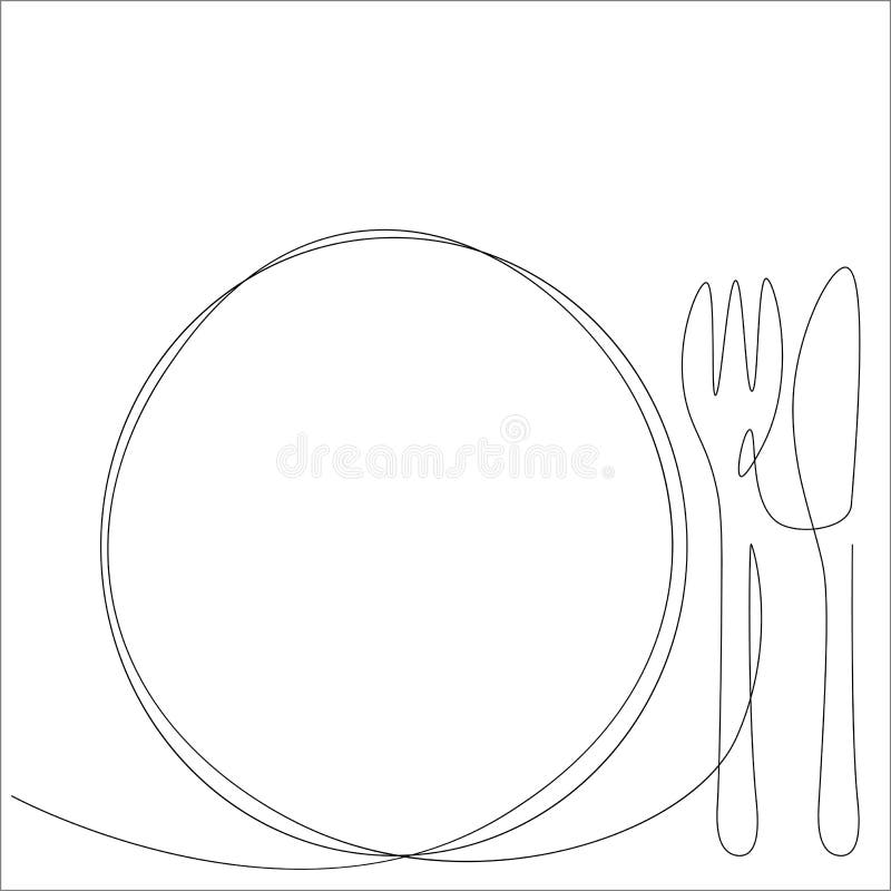 Table Setting Line Drawing Stock Illustrations – 1,152 Table Setting ...