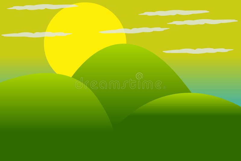 Green Hills Sun Stock Illustrations – 3,191 Green Hills Sun Stock ...