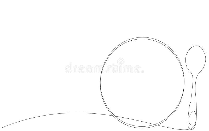 Plate Continuous Line Drawing Stock Illustrations – 795 Plate ...