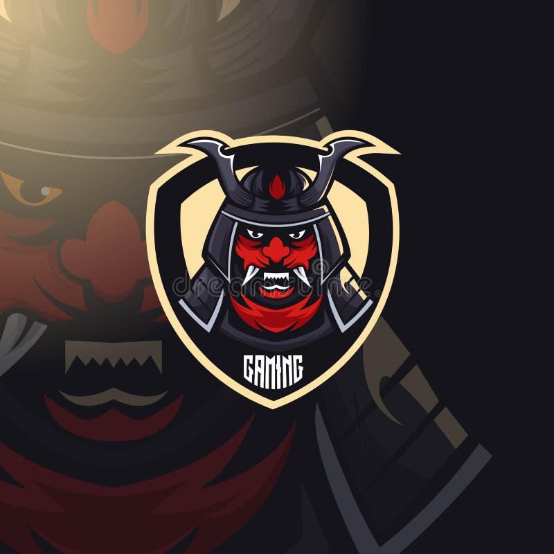 Angry Samurai Warrior Illustration for Sport Team Stock Vector ...