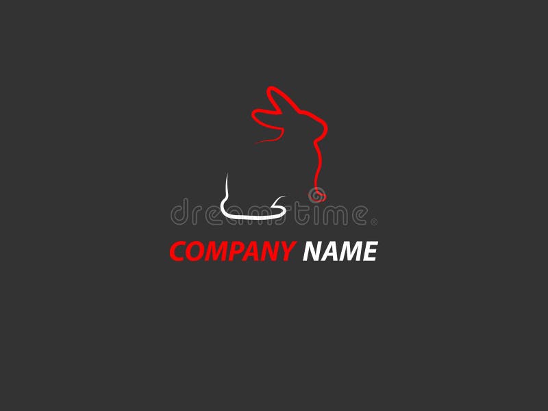 Creative Rabbit Logo Template Design - Cute Rabbit Pet Animal Logotype ...