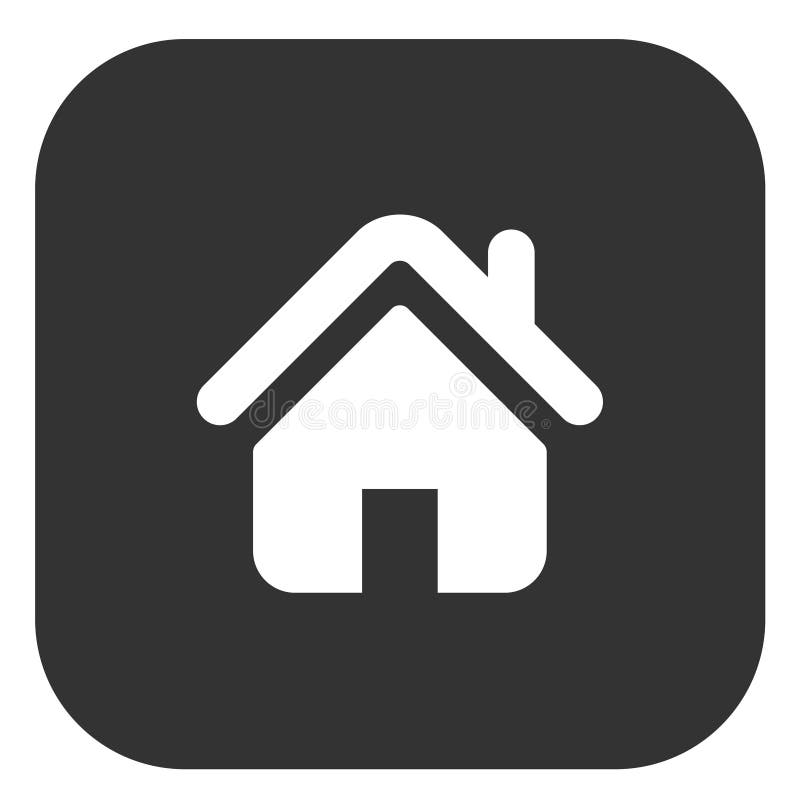 Light Black & White Home Icon for Websites Stock Vector - Illustration ...